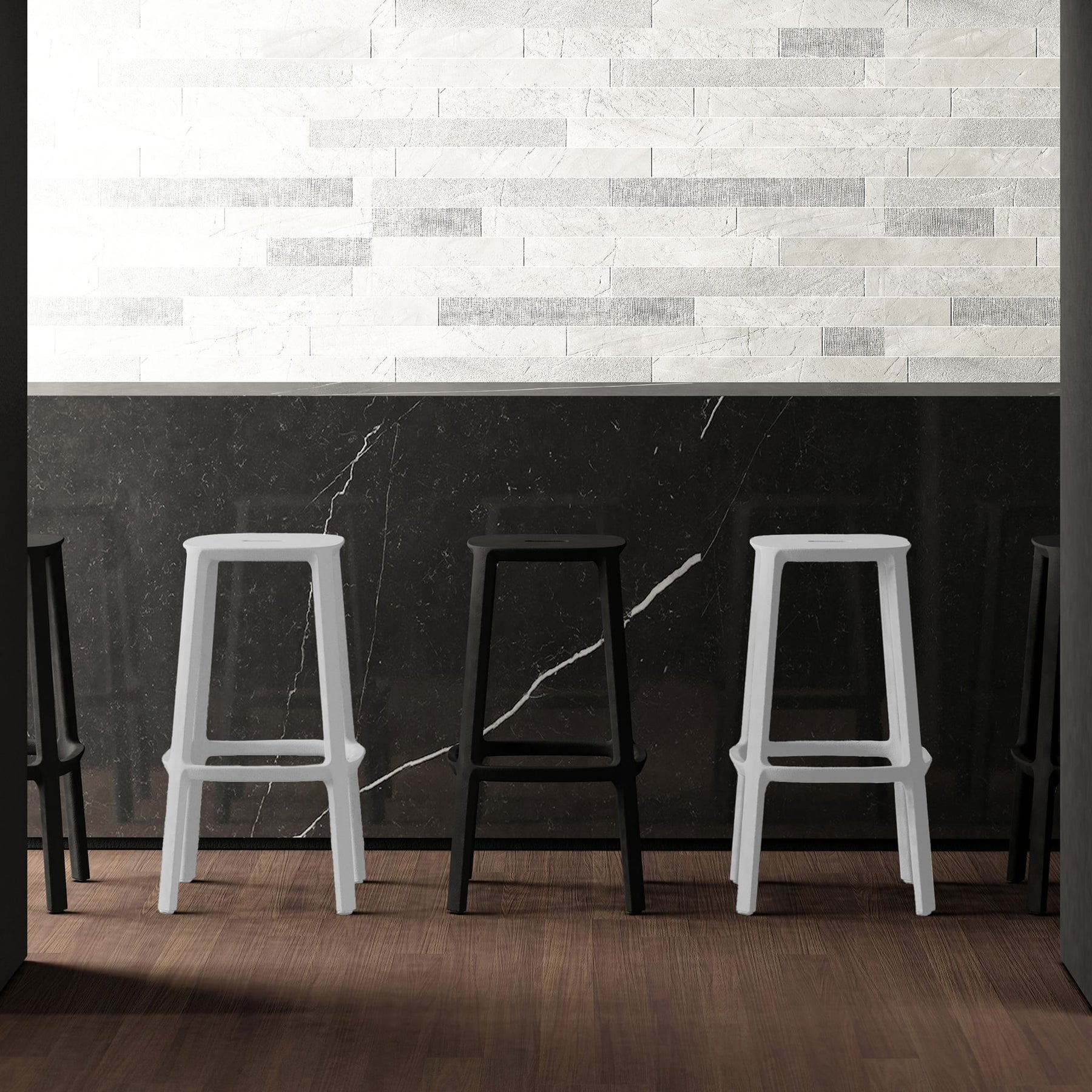 Cadrea - Bar stool, indoor and outdoor use, by TOOU Design – Nüline Distribution