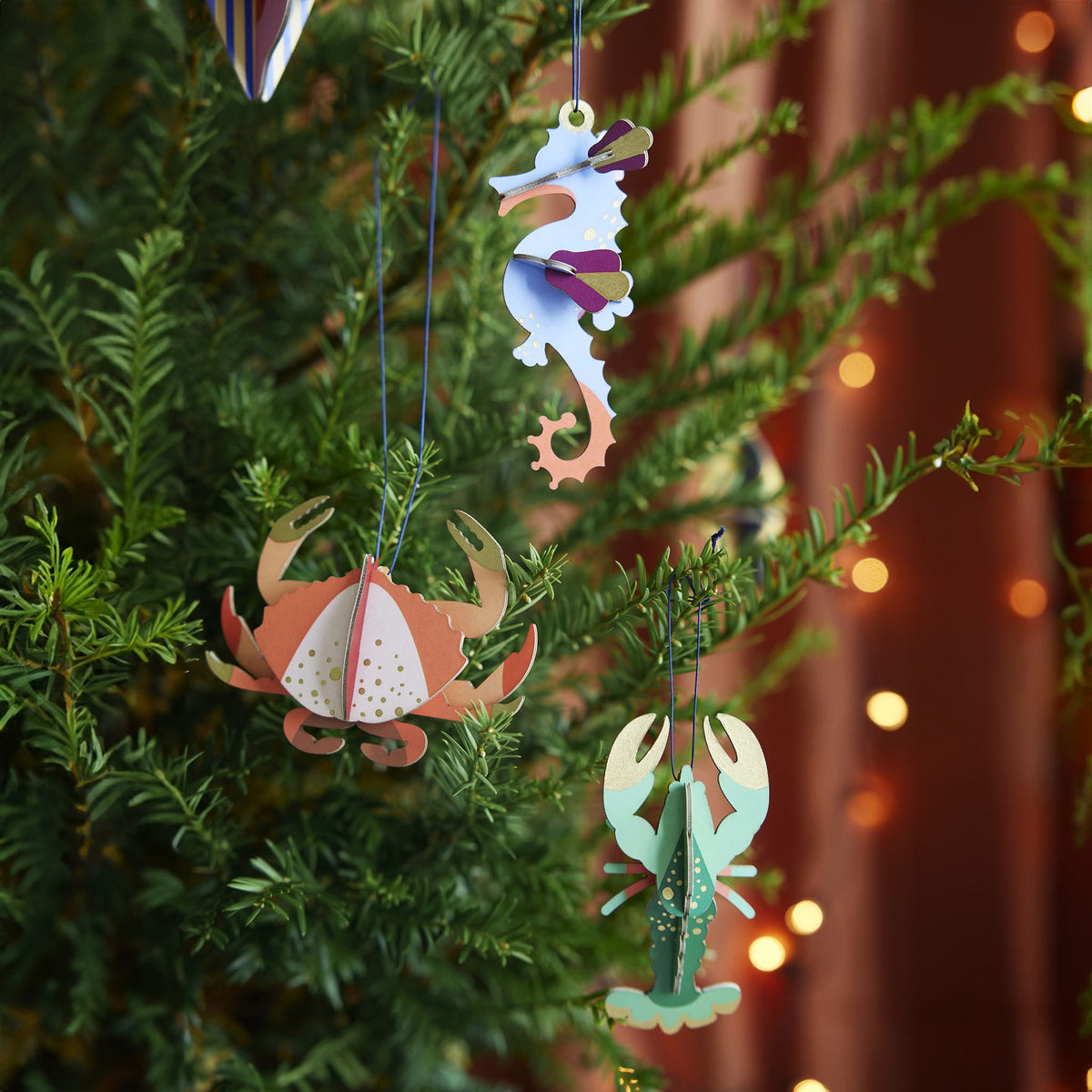 Crab 3D Ornament: Eco-Friendly Cardboard Cutout Decor – Nüline Distribution