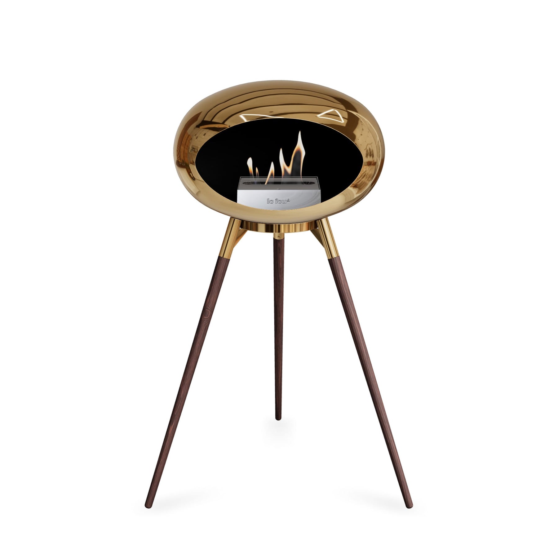 Le Feu Ground High: Chromed Rose Gold Dome Fireplace – Nüline Distribution
