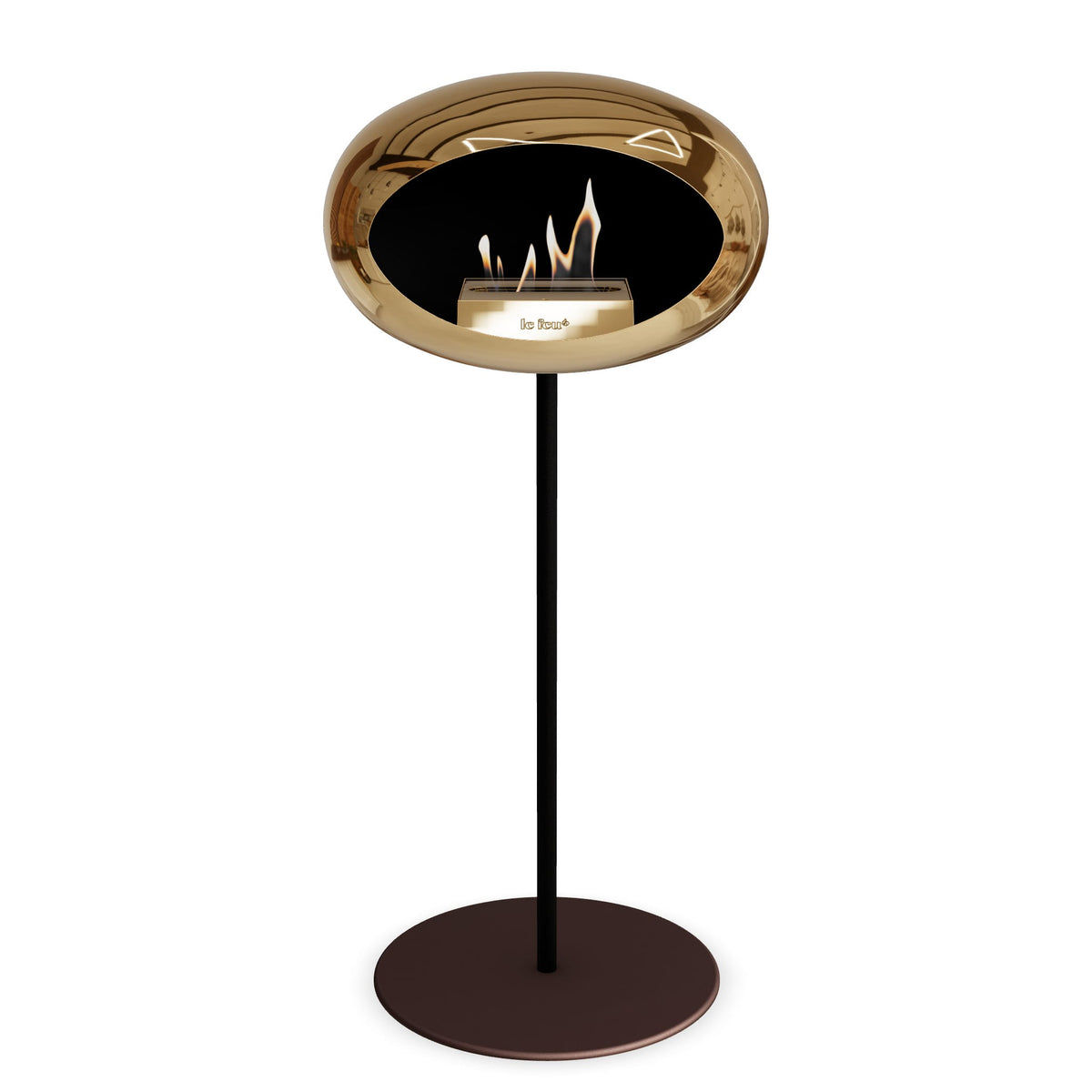 Le Feu Steel High: Chromed Rose Gold Dome Fireplace – Nüline Distribution
